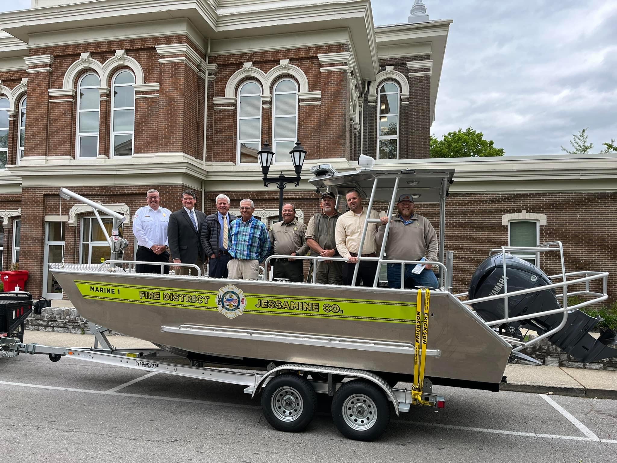Jessamine County Fire receives new rescue boat | Jessamine Journal